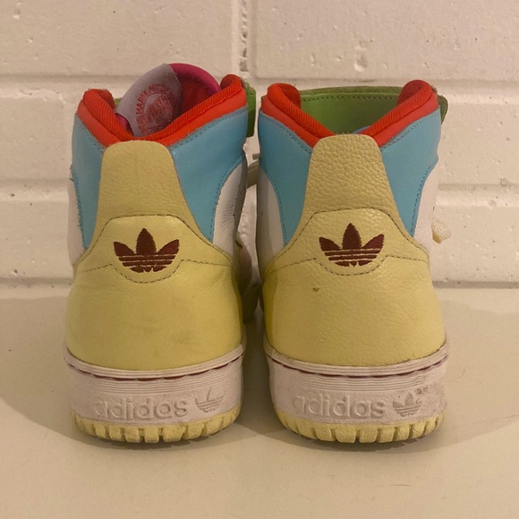 adidas | Shoes | Adidas Vintage Womens Color Block Hightop Sneakers ...